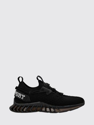 Plein Sport Low-Top-Sneakers aus technischem Strick mit elastischem Kn&ouml;chel und doppelter Zuglasche