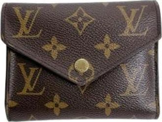 Louis Vuitton unisex, Pre-owned, Brun, Taille: ONE Size Portefeuille Vintage en Toile Pre-owned