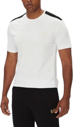Emporio Armani Homme, Tops, Blanc, Taille: 3XL Train Core ID T-Shirt