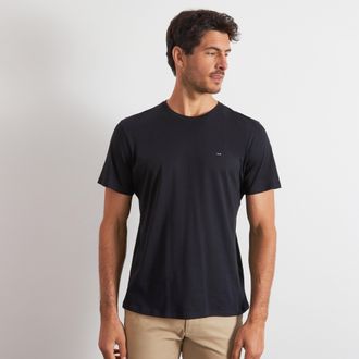 Eden Park T-shirt Noir Col Rond &Agrave; Manches Courtes Old Ref Pp
