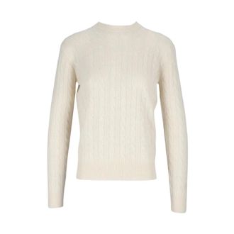 Saint Barth Pull en laine tress&eacute;e Sorbonne - Femme - Pulls - Beige - Taille: 40 FR