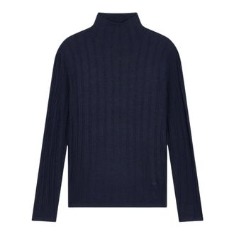 Emporio Armani Lupetto Costa - - Knitwear - Herren - Blau - M