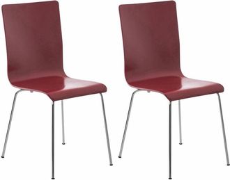 Clp 2er-Set Wartezimmerstuhl pepe rot