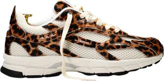 Mercer Amsterdam Femme, Chaussures, Multicolore, Taille: 41 EU Leopard Baskets Off White Re-Run