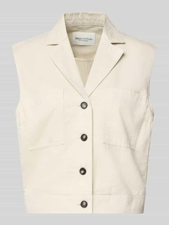 Marc O'Polo Relaxed Fit Weste aus Baumwolle-Lyocell-Leinen-Mix