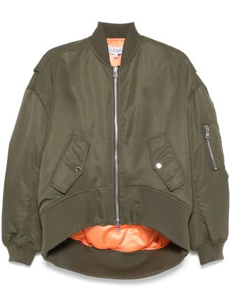 J.W.Anderson veste bomber à ourlet incurvé - Vert