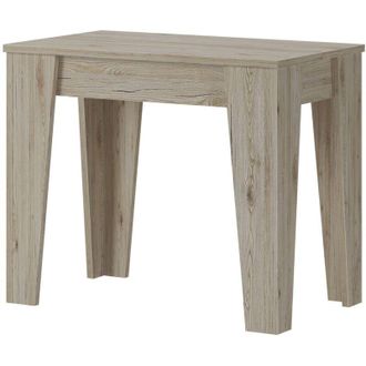 Dmora Ausziehbarer Tisch Gizio, Ausziehbar, f&uuml;r 12 Personen, zentrales Auszugssystem, 305,6x90x75,2h cm, Eiche Braun
