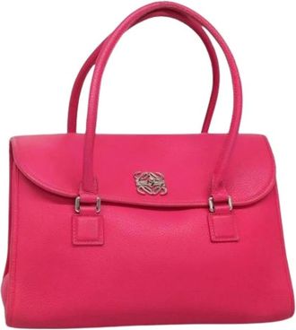 Loewe Pre-owned Cuir sacs-main - Femme - Pre-owned - Rose - Taille: ONE Size