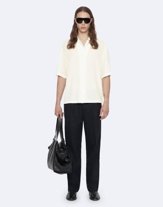 AllSaints Archer chemise &agrave; manches courtes blanche