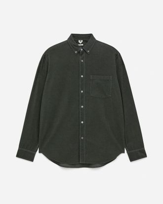 Arket Lockeres Hemd Aus Cord -Gr&uuml;n
