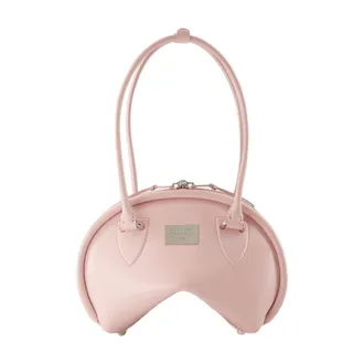 Acne Studios Womens Bowlina Mini Shoulder Bag Pink Calfskin