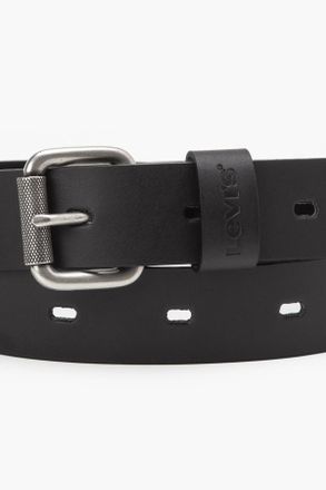 Levi's Oval Perf G&uuml;rtel - Herren - Schwarz / Schwarz