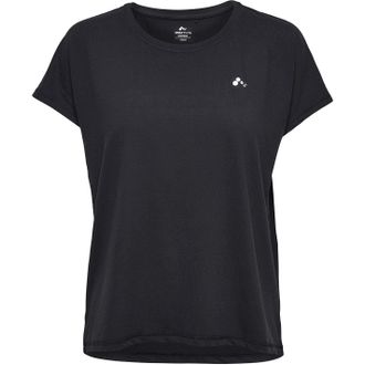 Only Damen ONPAUBREE SS Loose TR Tee Curvy-Opus Sporttop, Schwarz (Black Black), 52 (Herstellergröße: 52/54)