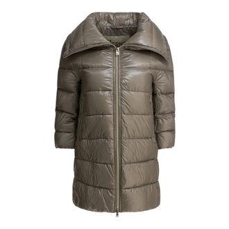 Herno Femme, Manteaux, Brun, Taille: 40 FR Cleope Long Down Jacket