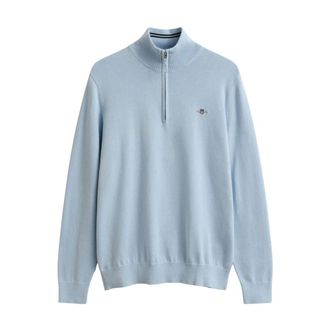GANT Homme, Pulls, Bleu, Taille: 3XL Pull Demi Zip Coton