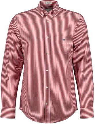 GANT Herren REG POPLIN Stripe Shirt Klassisches Hemd, Ruby Red,L