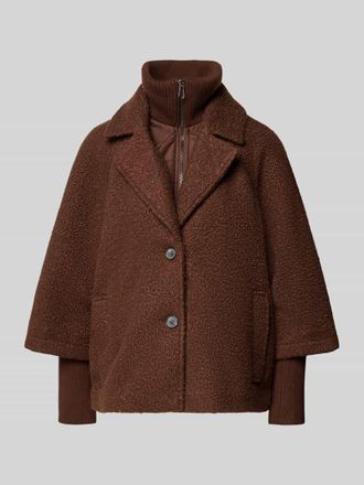 Tom Tailor Regular Fit Cape Jacke mit Teddyfell