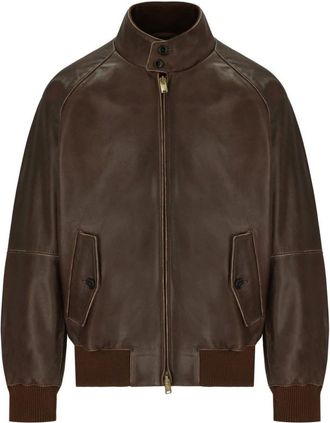 Baracuta Homme, Vestes, Brun, Taille: M G9 Leather Bomber Jacket