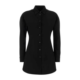 Jil Sander Wollmischungshemd - - Dresses - Damen - Schwarzk - XL