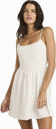 Billabong True Love - Minikleid aus Leinenmix in Salt Crystal-Wei&szlig;