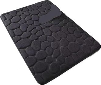 Generic 3D rutschfeste Badezimmermatte, Badematten, saugf&auml;higer Fu&szlig;matte, Teppich, Kopfsteinpflaster, gepr&auml;gter T&uuml;rboden, maschinenwaschbar, schnell trocknend