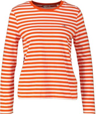 GANT REG Striped Shield LS T-Shirt