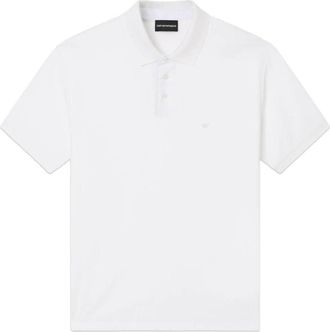 Emporio Armani Homme, Tops, Blanc, Taille: XL Polo Chemises