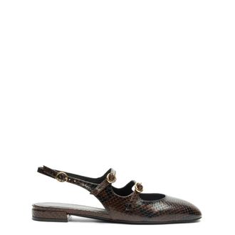 Stuart Weitzman Mary Jane Slingback Schuhe - - Shoes - Damen - Braun - 40 EU