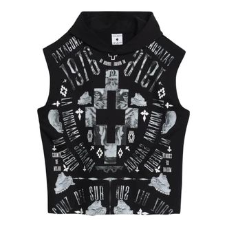 Marcelo Burlon S6Cmmahs040 &Auml;rmelloses T-Shirt - - Sweatshirts & Hoodies - Herren - Schwarzk - M