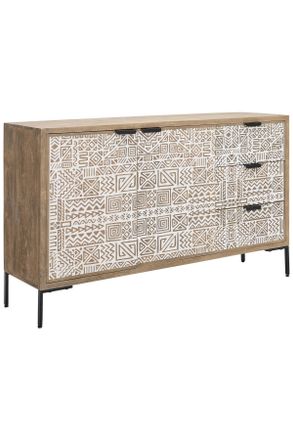 Livetastic Sideboard, Akazie, Holz, Mangoholz,Akazie, Mangoholz,Akazie, Hartholz,Hartholz,Hartholz, Holz, 2 F&auml;cher, 145x85x40 cm, Holzm&ouml;bel, Kleinm&ouml;bel Holz, Hol