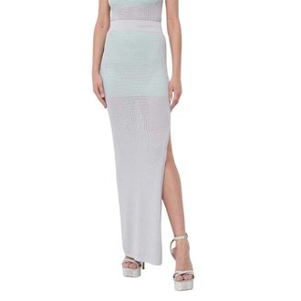 Patrizia Pepe Gestrickter Maxirock - - Skirts - Damen - Grau - L