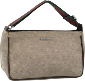 Gucci Sac bandouli&egrave;re vintage Pre-owned en toile - Femme - Pre-owned - Beige - Taille: ONE Size