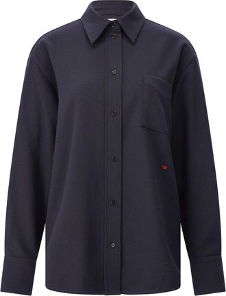Victoria Beckham Overshirt aus Woll-Mix