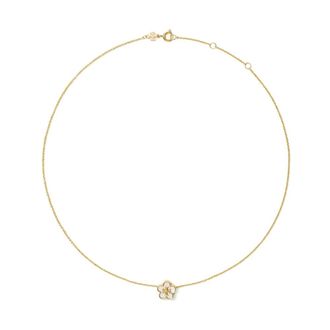 Tory Burch Collier Kira Flower - Femme - Accessoires - Jaune - Taille: ONE Size