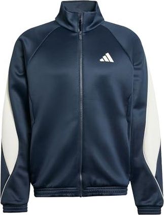 adidas Mens Veste de surv&ecirc;tement Stadium, Aurora Ink/Off White, 2XL