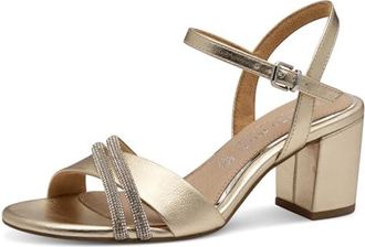 Marco Tozzi Femme Sandale mit Absatz 2-88302-44 Talon, Or, 37 EU