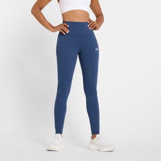 New Balance Femme RC Legging 27 en Bleu, Poly Knit, Taille XL