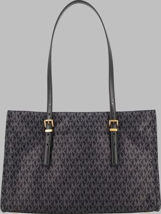 Michael Michael Kors Womens Tote Bag Zadie Black Polyester Shoulder