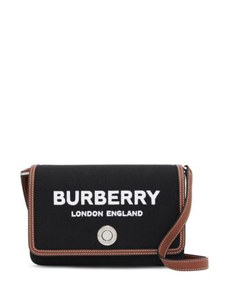 Burberry petit sac &agrave; bandouli&egrave;re &agrave; logo imprim&eacute; - Noir