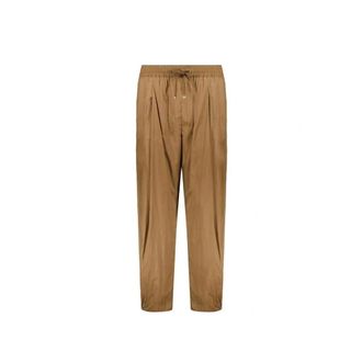 Herno Hosen mit elastischem Kordelzug in der Taille - - Trousers - Damen - Braun - S