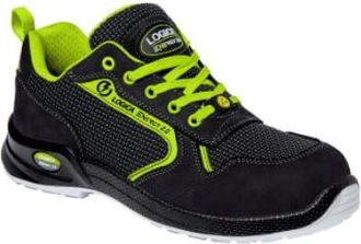 Generico Chaussures de s&eacute;curit&eacute; mod&egrave;le bas en cuir nubuck avec inserts en tissu anti-abrasion Doublure : maille air mesh respirant, Noir, 44 EU