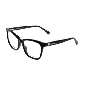 Love Moschino Femme, Accessoires, Noir, Taille: ONE Size Monture Optique Papillon Noire avec &Eacute;tui de Marque