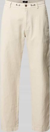 Cinque Hose aus Leinen-Baumwoll-Mix mit Tunnelzug