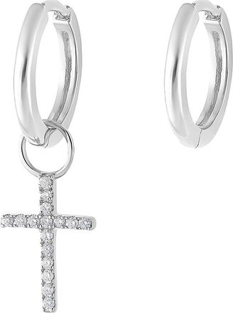Edenly Ein Paar Ohrringe, Kombination, aus 18 Karat Weißgold