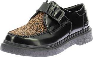 Kickers Orchid,Derby Femme Noir Camel Leo, 39 EU