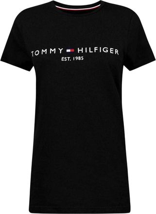Tommy Hilfiger T-Shirt f&uuml;r Damen, Rundhalsausschnitt (Schwarz)