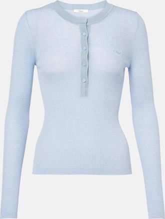 Chloé Chloé Henley-Top aus Wolle