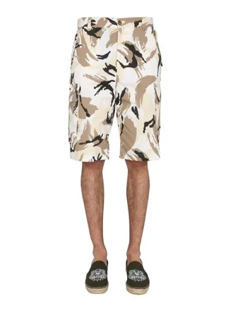 Kenzo Tropic Camo Bermuda Shorts - White