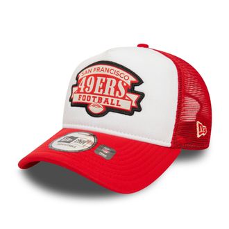 New Era San Francisco 49ers Cap Truckerkappe verstellbar American Football NFL weiß rot - One-Size