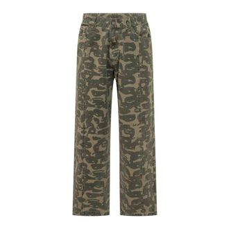 KidSuper Studios Homme, Jeans, Multicolore, Taille: XS Face Camo Jeans